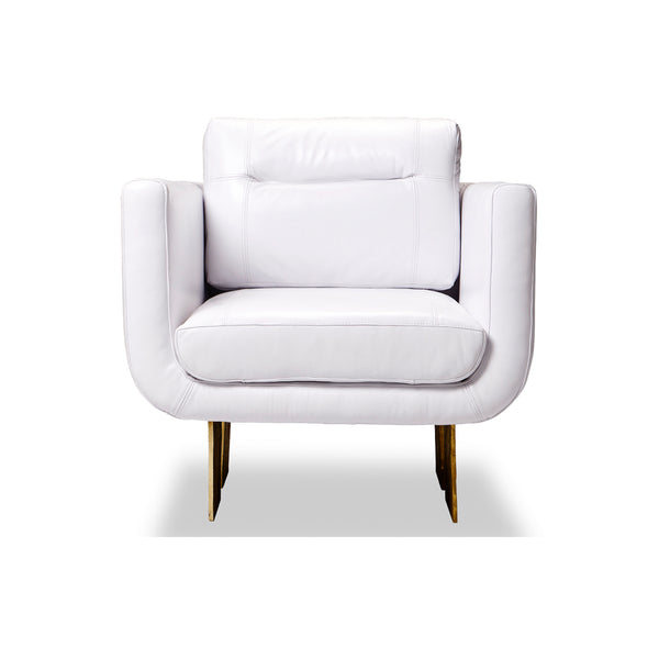 Primal Lounge chair White Leather - Egg Designs